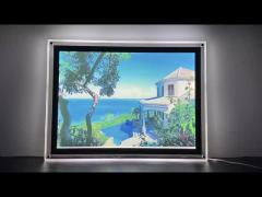 CE Light Box Ad Real Estate Hanging Backlit Ultra Thin Crystal Light Box Display 5.76 Watt