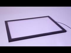 Ultra-thin, ultra-light aluminum frame light box with soft bright light, very attractive.