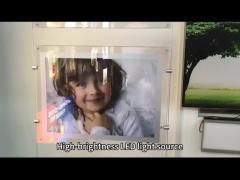 Landscape Real Estate Window Hanging Display Office A4 Advertising Led Light Box