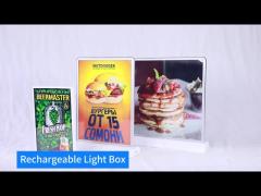 Customized Rechargeable Light Box Sign 8000k High Brightness Led Box Sign