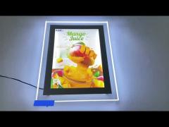 Wall Mounted Crystal Light Box 5000Lux Window Display Led Advertising Display Board