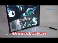 ultra thin light box photo frame poster aluminum snap frame led light box