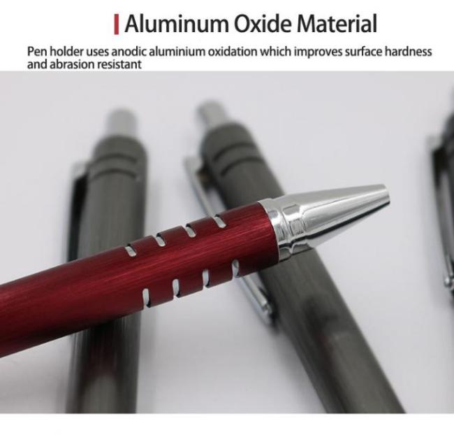 Classic Metal Ballpoint Pen Aluminum Promotion Logo Press Ball Pen 6
