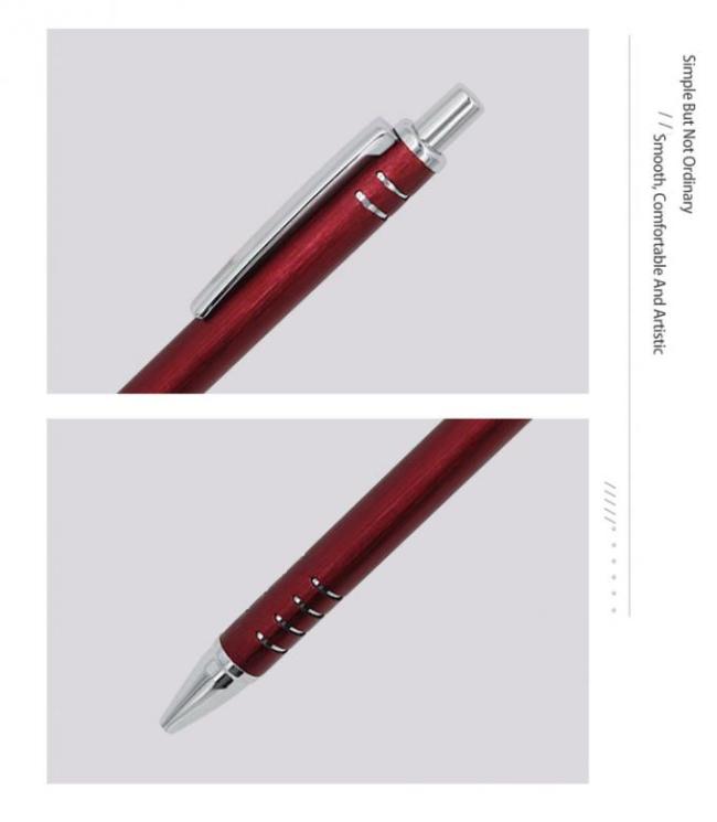 Classic Metal Ballpoint Pen Aluminum Promotion Logo Press Ball Pen 8