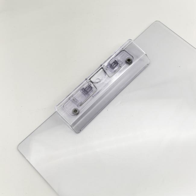 PET material transparent ins wind board clip for A4 file folder, exam papers storage, receipts organization, writing board pad