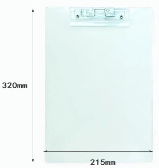 PET material transparent ins wind board clip for A4 file folder, exam papers storage, receipts organization, writing board pad