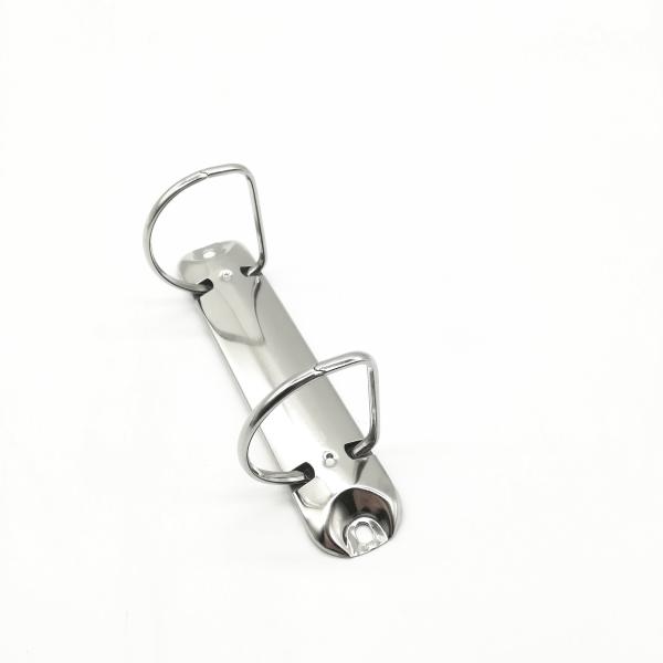 Quality A4 D Ring Binder Mechanism Metal 2 Ring Binder Clip Silver Stationery Accessory for sale