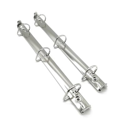 中国 Metal Slant D shape Ring Binder clip 1 inch Silver A4 Metal accessories for folders Ring Binder Mechanism STD280-3-25/20 販売のため