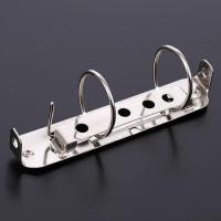 China 3-Ring Metal Binder Clips Without Trigger - 80×80×80mm Ring Spacing, 270mm Rivet Holes, Rust-Resistant for sale