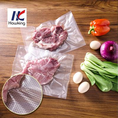 China O armazenamento transparente do empacotamento plástico gravou sacos de vácuo Rolls do alimento à venda