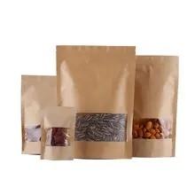 Китай Ziplock стоит вверх бумажный мешок Kraft мешка с уплотнением края зазубрины 10mm разрыва продается