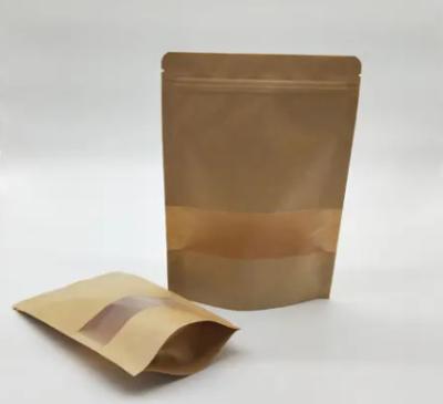 Китай Стойте вверх по упаковывая окну замка застежка-молнии сумки Kraft Pape мешка ясному продается