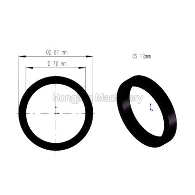 China Rubber Sealing Ring Seal O Ring for Gravure Cylinder Plating Machine Assembly for sale