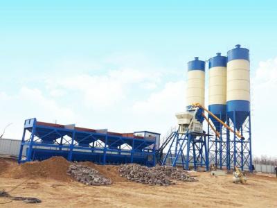 China High quality high efficiency electric hzs25 concrete mixing plant for sale