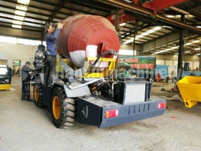 China Distinctive excellent performance self loading mixer truck 1 cbm self loading concrete mixer truck for sale