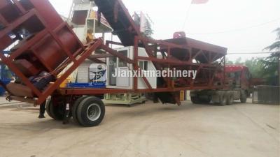 China Yhzs Series Yhzs25 Computer Control Semi Automatic 25M3/H Small Ready Mixed Mini Mobile Concrete Plant for sale