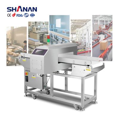 China Professional Auto Conveyor Stainless Steel Cheese Crackers Seafood Grade Milk Biscuits Meat Food Metal Detector CE Certified for sale