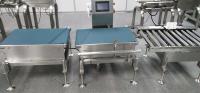 China Automatic Checkweigher Conveyor Weight Inspection Machine 0.1g Accuracy 210 Bags/Min for sale