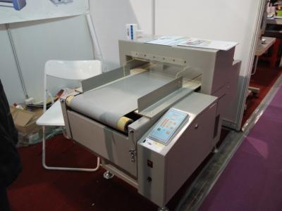 China Double Head Conveyor Type Touch Screen Needle Inspection Metal Detector For Garment for sale