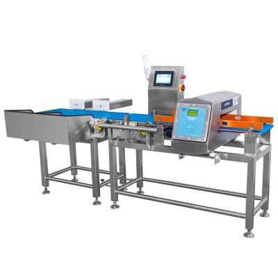 China Waterproof IP65 Combo Metal Detector And Checkweigher With Load Cell Weighing Method And Gross Weight Of 250 Kg for sale