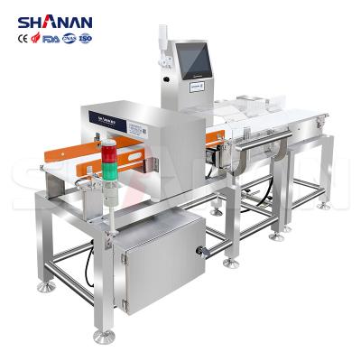 China Metal Detection Weight Packaging Weighing Metal Detector And Check Weigher System For Food Industry for sale