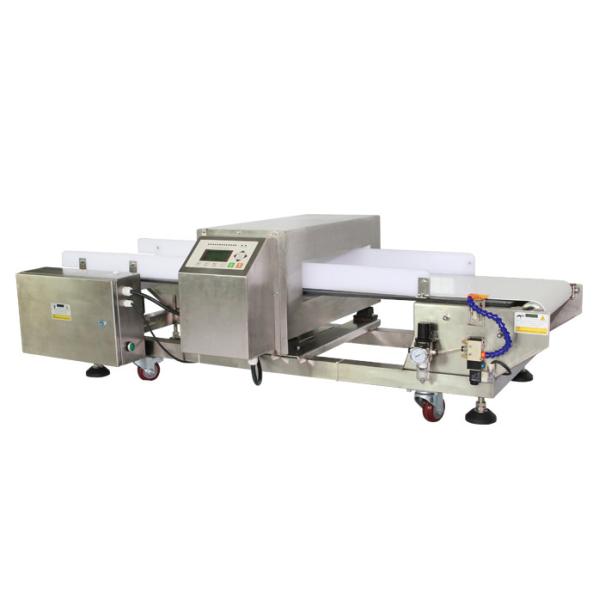 Quality Frozen Food 304 Stainless Belt Conveyor Metal Detectors With Push Rod Ejector for sale