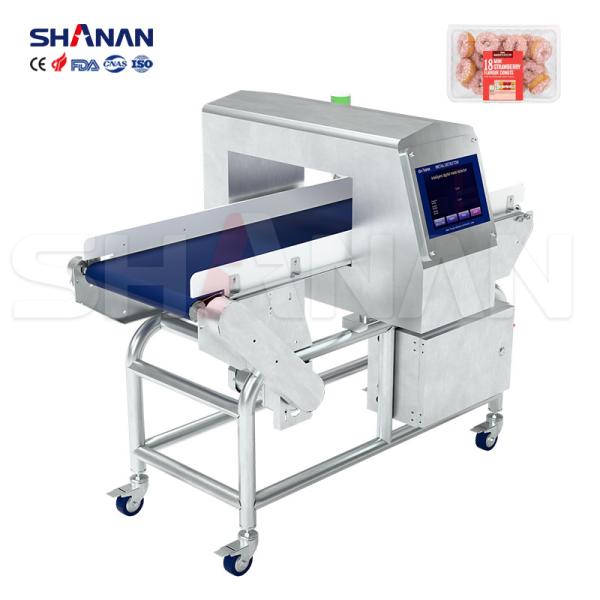 Quality Food Industry Conveyor Belt Metal Detector For Meat Seafood Vegetable Fruit With Rejection for sale