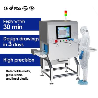 China Industrial quality of foods beverages Conveyor  X Ray Inspection System Detector Machine for sale