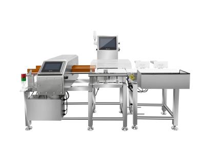 China Food Industry food and packaging Metal Detection Weight Packaging Weighing Metal Detector And Check Weigher System for sale