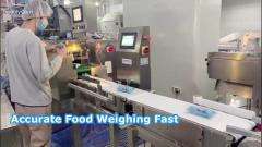 High Accuracy Conveyor Belt Automatic Check Weigher High Speed For Food Industry