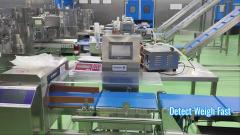 Processing Easy Operation High Speed Combo Metal Detector Checkweigher For Sliver Products