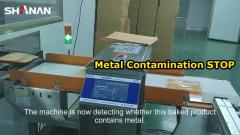 SA-990Digital Signal Food Metal Detector 50-60Hz Automatic Stop Belt Food Metal Inspection