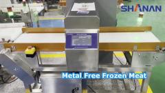 metal detector designed for bagged frozen meat