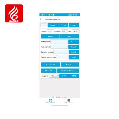 China Parkeerruimte begeleidingssysteem debuggen APP Parkeerproducten Te koop
