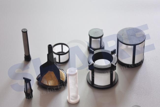 Automotive windshild washer filter screen