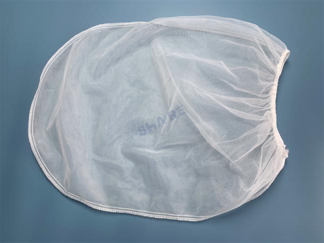 Paint filter bag showing elastic opening