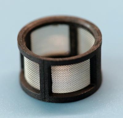 China Commercial Water Heating Filter Element Heat Resisting Polyester Mesh Strainer for sale
