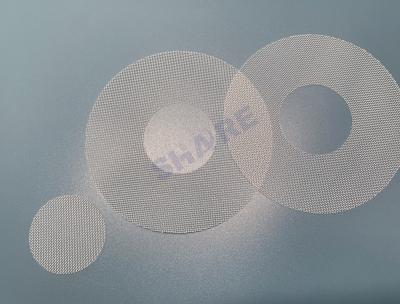 China 20 Mesh 900 Micron Nylon Mesh Filter Disc Cutted In Customized Diameter Shape for sale