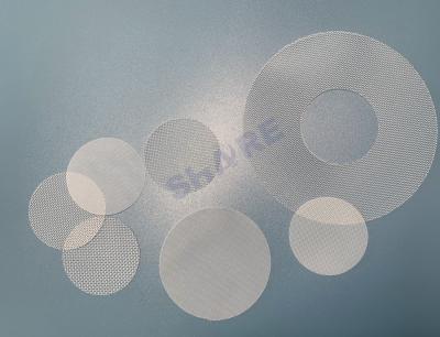 China 20 Mesh 900 Micron Nylon Mesh Filter Disc Cutted In Customized Diameter Shape for sale