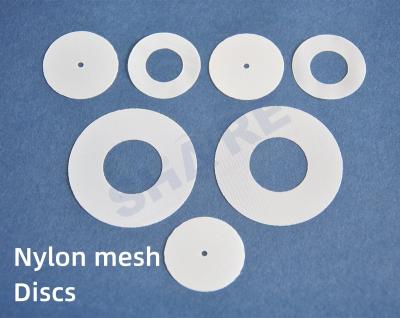 China 45 Micron Nylon Mesh Disc Filters Precise Even Openings Cut Shapes Sheets for sale