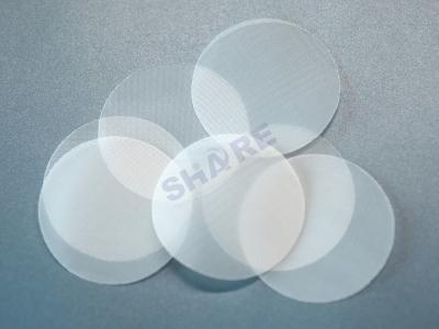 China 100 Micron Polyester Filter Mesh Disc For Lab Cleanliness Analysis 47mm for sale