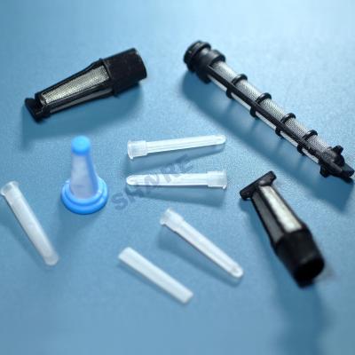 China Filtro personalizado Sítio de tecido de plástico Nylon PA6 inserção de malha moldada com plástico PP à venda