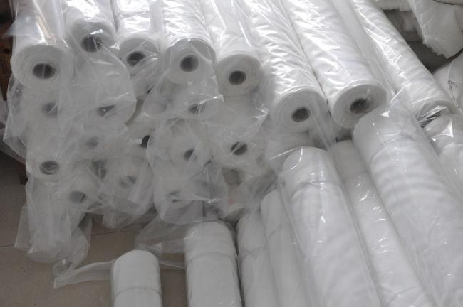 Polyester mesh filter close-up