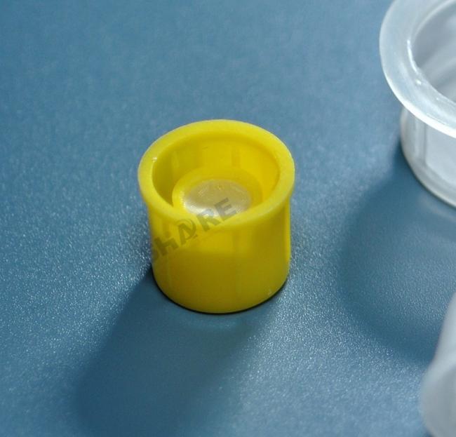 Nylon mesh strainer cap side view