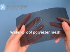 Hydrophobic Polyester Mesh Piece for Speaker Receiver Microphone Driver Anti-Mould Coating Black