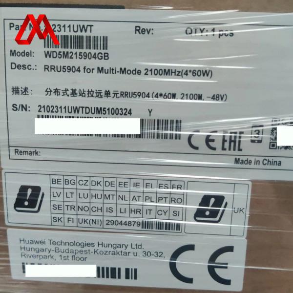 Quality HUAWEI RRU 5904 2100 WD5M215904GB Wireless Base Station Equipment for sale
