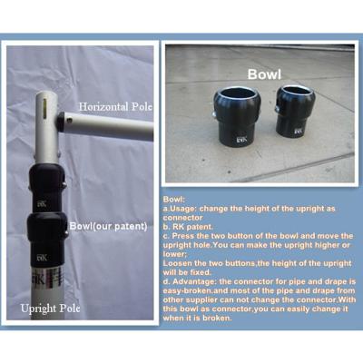 China Used portable stage for sale pipe and drape with base plates for sale