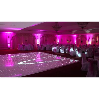 China 30mm White/Black wood flooring for trailers starlit led dance floor  led dance floor for sale for sale