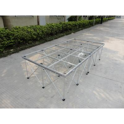 China Custom made 1.22x1.22m mobile portable church stage acrylic aluminum portable stage for sale