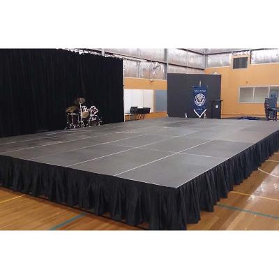 China 24ftx24ft Wedding hotel portable stage portable lightweight stage truss adjustable height stage for sale